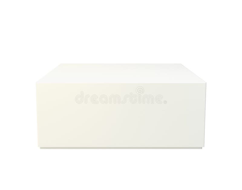 Empty Package on White Background. Stock Illustration - Illustration of ...