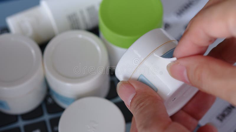Empty Packaging Containers for Skincare Products. Stock Photo - Image ...