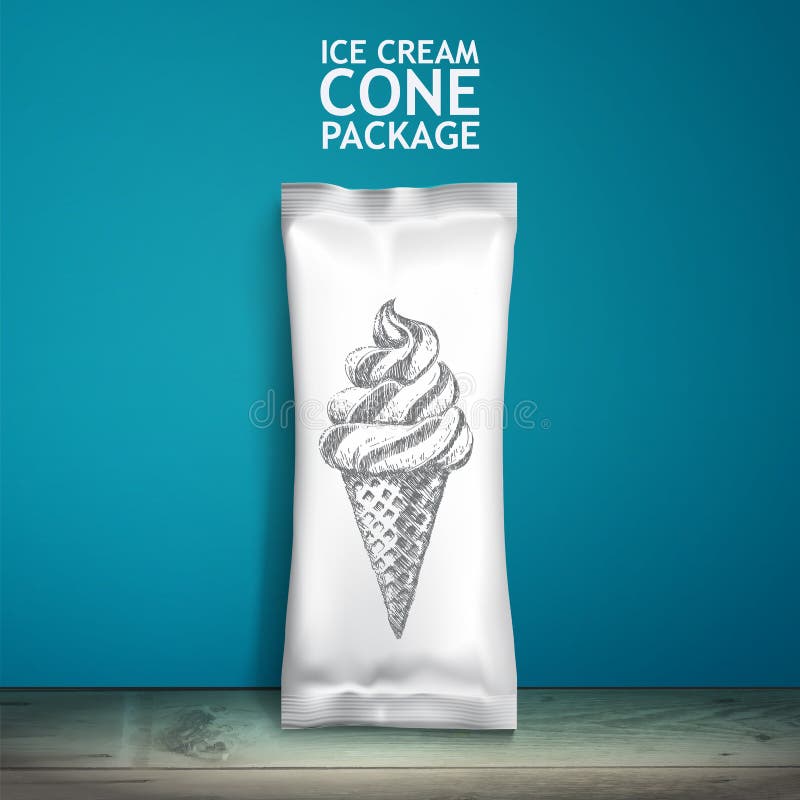 Empty Packaging Design for Ice Cream or Other Snacks. Stock Vector ...