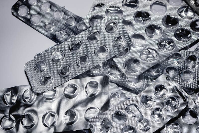 Empty Packaging from Tablets Stock Photo - Image of health ...