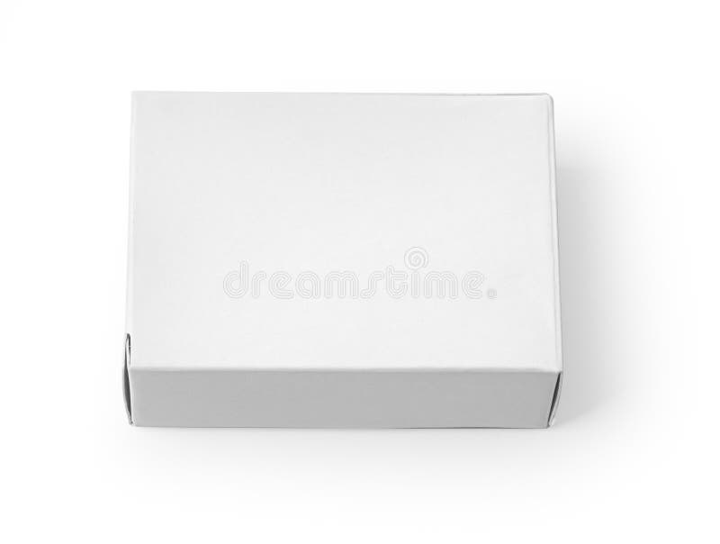Empty Packaging White Cardboard Box Stock Photo - Image of clean ...
