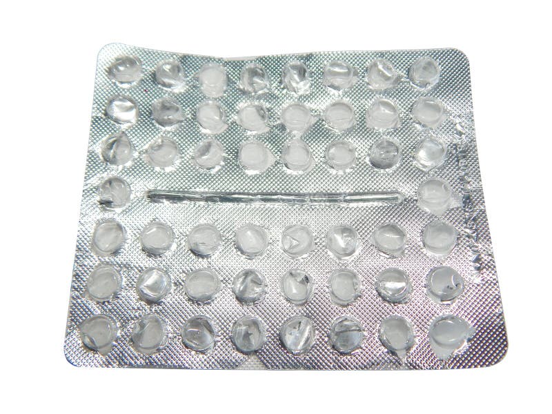 Empty Packing of Medical Tablets Stock Image - Image of antibiotic ...