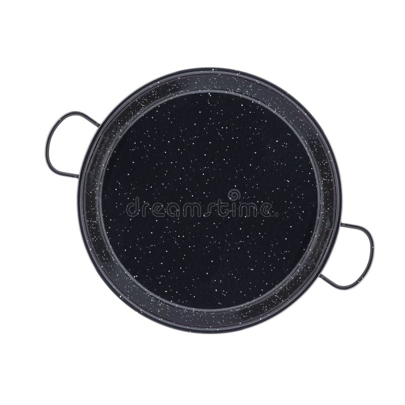 Empty Paella Pan Overhead View Stock Photo - Image of object, handle ...