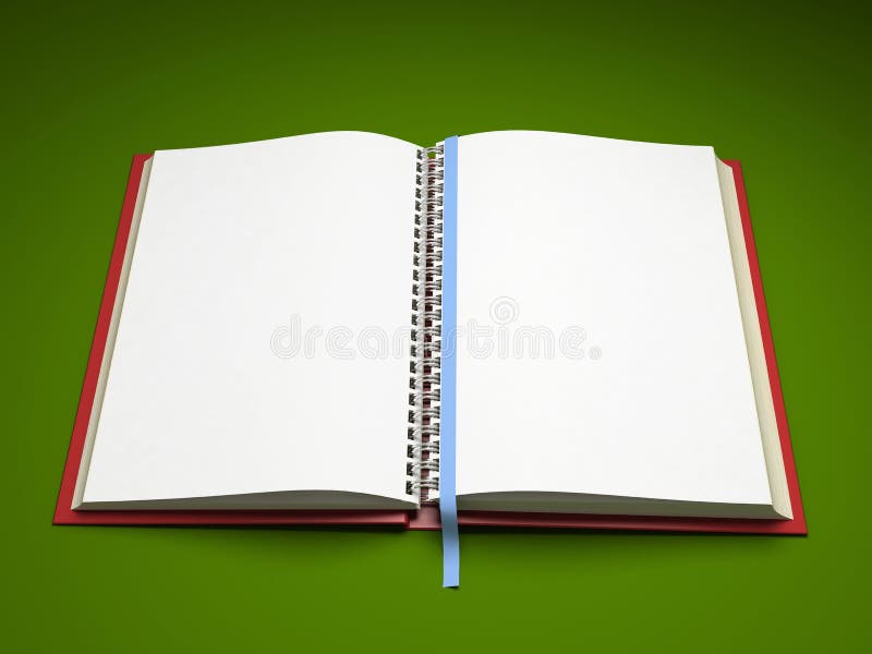 Empty Pages of Open Notebook Stock Illustration - Illustration of empty ... Empty Pages of Open Notebook Stock Illustration - Illustration of empty ...