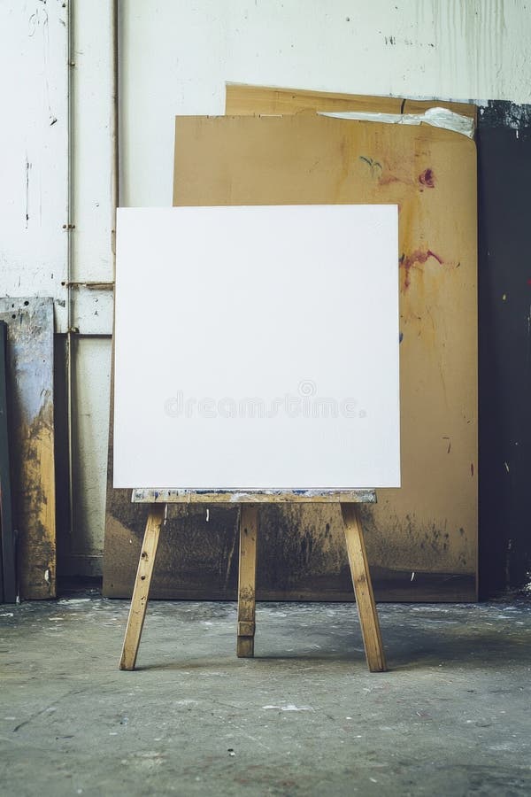 Empty Painting Studio stock image. Image of creative - 359982675