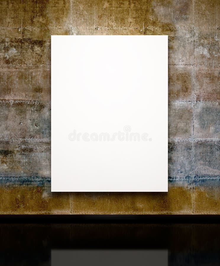 Empty Paintings Frame on the Wall Stock Illustration - Illustration of ...