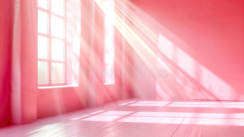Empty Pale Pink Interior Wall of the Presentation Room Offers a ...