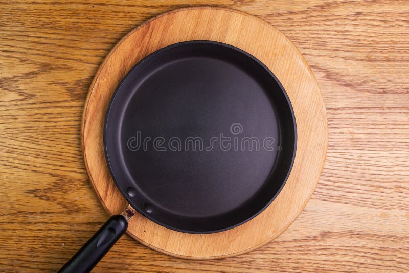 Empty Pancake Pan, View from Above Stock Image - Image of household ...