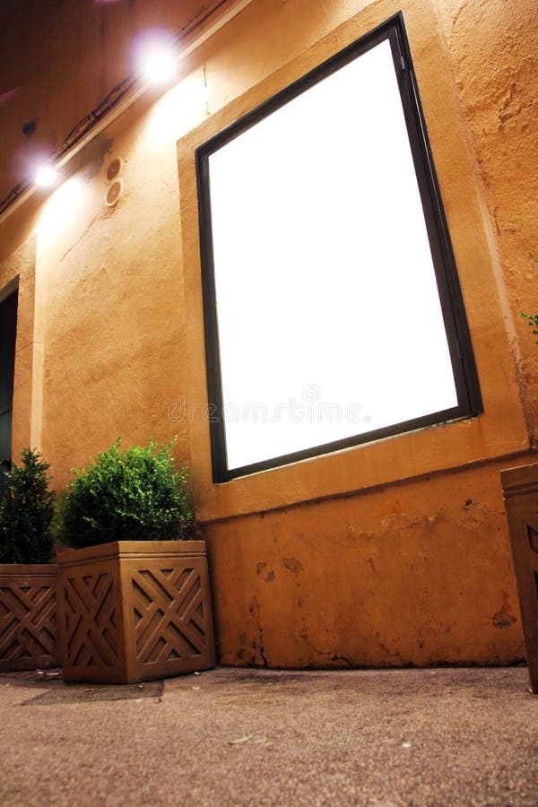 Empty panel stock photo. Image of placard, business, light - 21136408