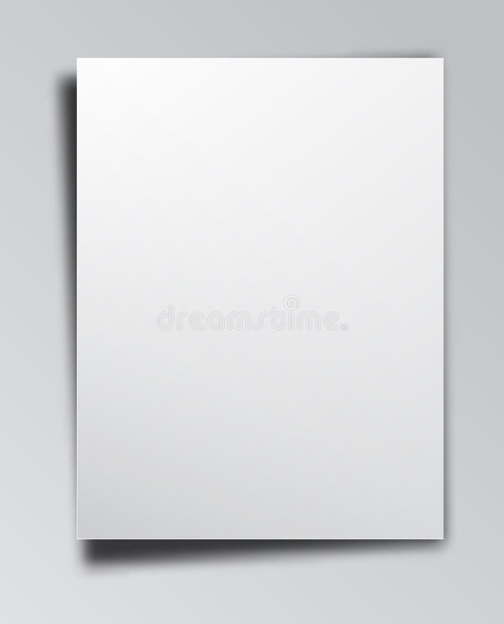Empty Paper Background Illustration Stock Vector - Illustration of ...