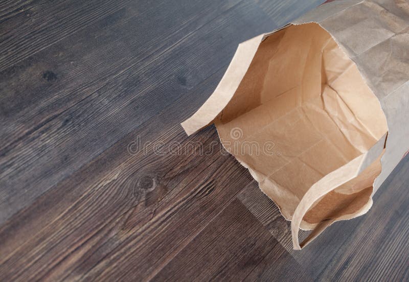 Empty paper bag stock photo. Image of shopping, paper - 28235250