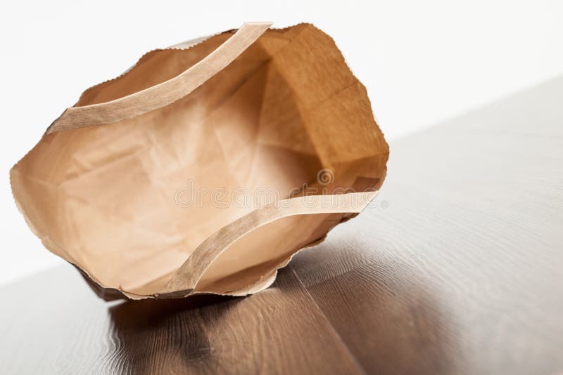 Empty paper bag stock image. Image of commerce, pack - 28235527
