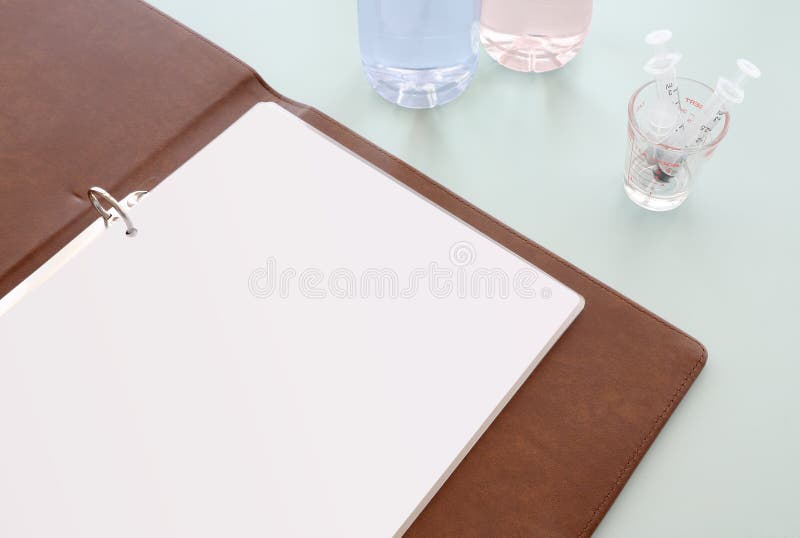 Empty paper binder stock image. Image of occupation, paper - 48305785