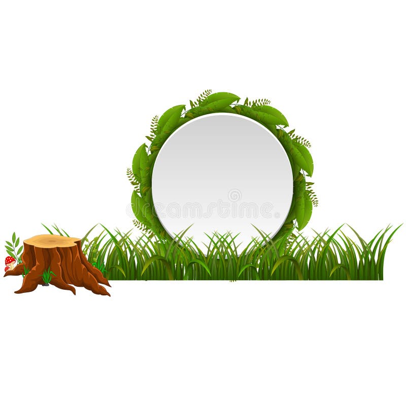 Empty Paper Blank on Wooden Signboard in the Garden Stock Vector ... Empty Paper Blank on Wooden Signboard in the Garden Stock Vector ...