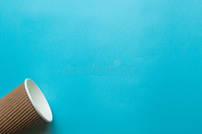An empty paper coffee cup stock photo. Image of view - 272290478