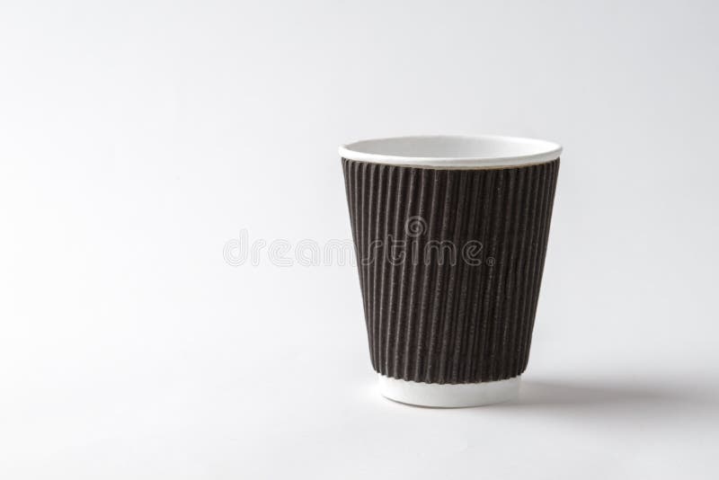 Empty paper cup stock photo. Image of background, isolated - 264152194