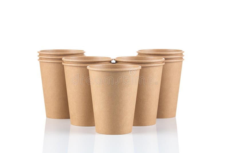Empty Paper Cups Background Stock Image - Image of cups, coffee: 275146615