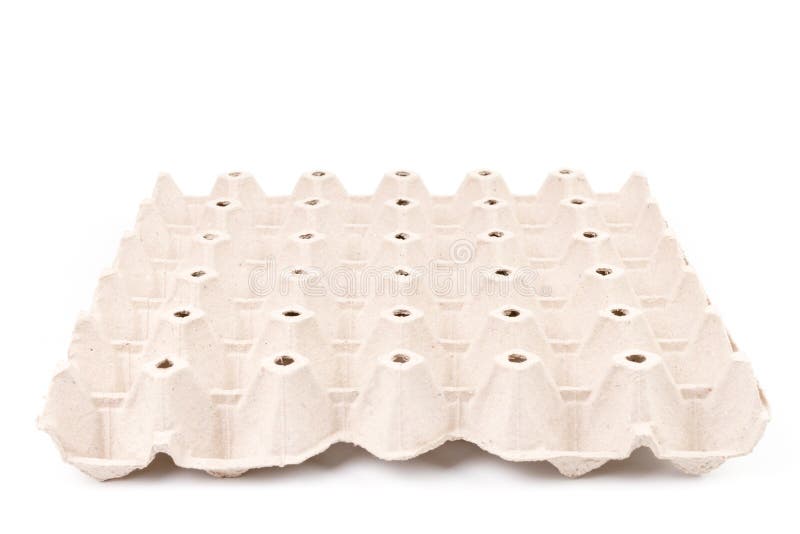Empty Paper Egg Container Tray Box. Stock Image - Image of business ...