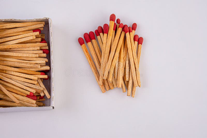 Empty Matchbox on White Background, Top View. Stock Photo - Image of ...