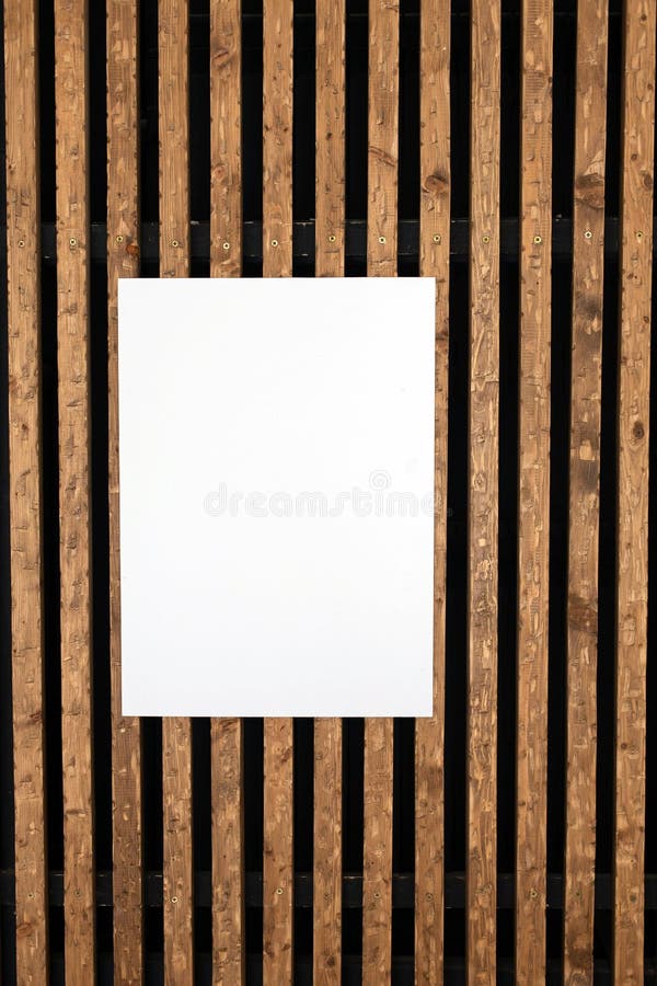 Empty Paper Mockup, Simple Sheet of Paper Template Stock Image - Image ...