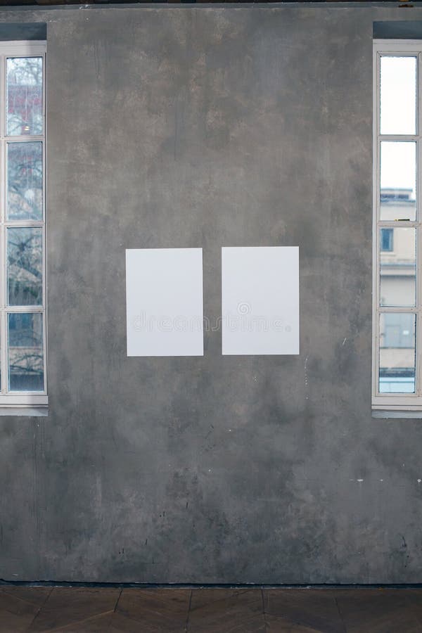 Empty Paper Mockup, Simple Sheet of Paper Template Stock Image - Image ...