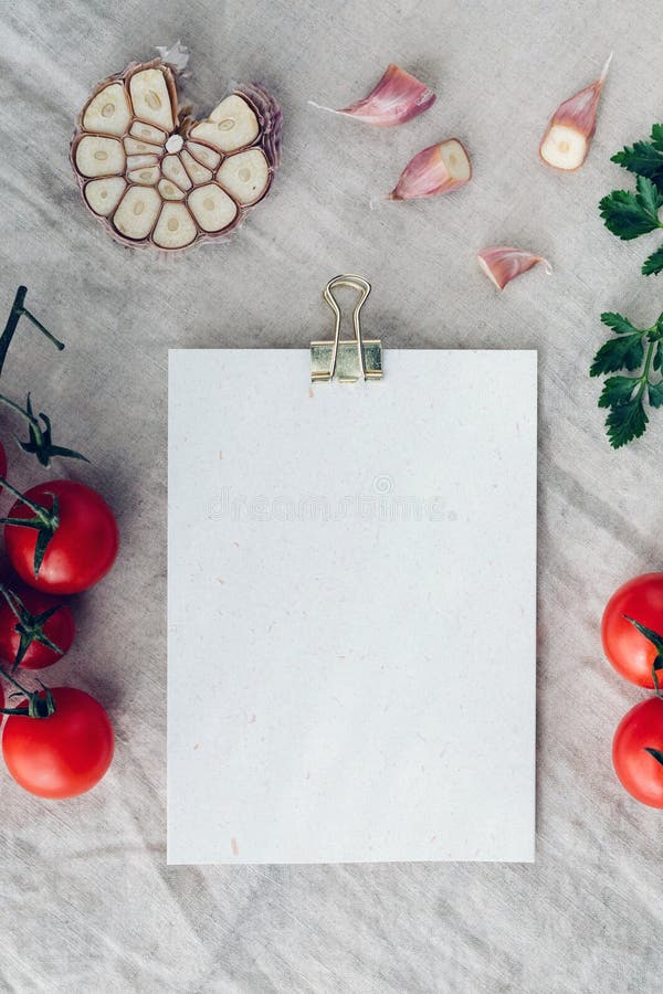 Empty Paper Mockup, Simple Sheet of Paper Template Stock Photo - Image ...