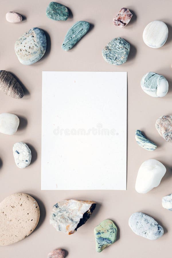 Empty Paper Mockup, Simple Sheet of Paper Template Stock Image - Image ...