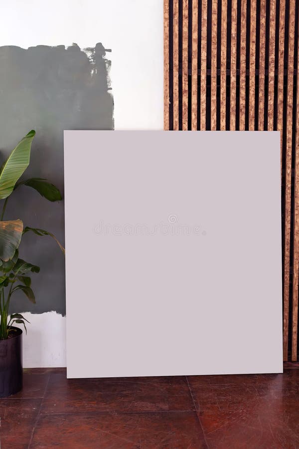 Empty Paper Mockup, Simple Sheet of Paper Template Stock Illustration ...