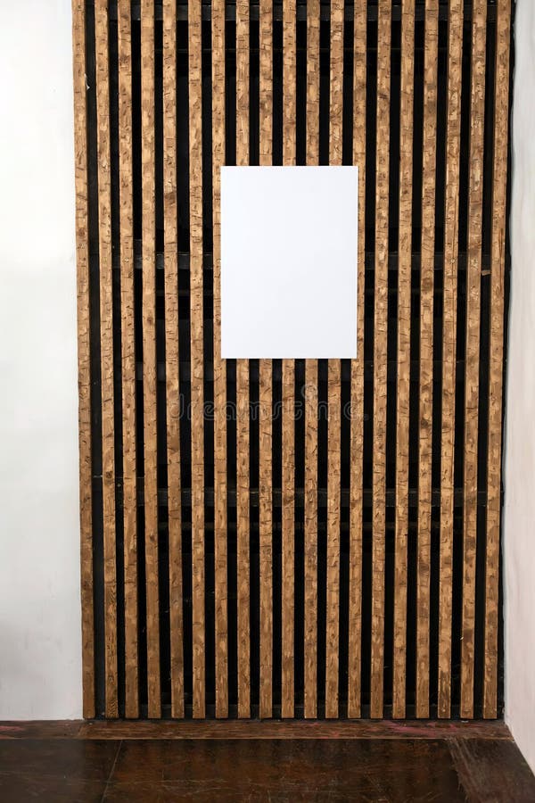 Empty Paper Mockup, Simple Sheet of Paper Template Stock Image - Image ...