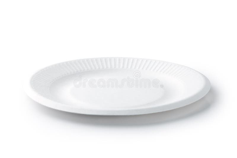 Empty paper plate stock image. Image of white, cardboard - 162556575