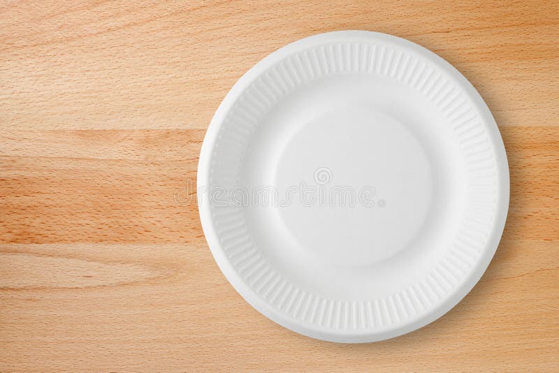 Empty paper plate stock image. Image of blank, utensil - 97728187