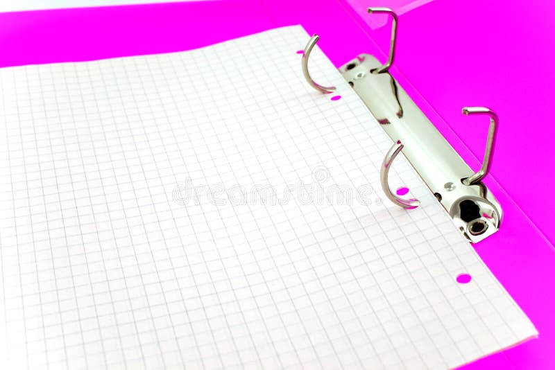Empty Paper Sheet in Bright Office Folder Stock Photo - Image of ...