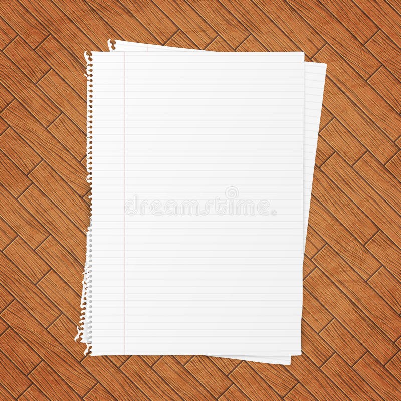 Empty paper sheet. stock vector. Illustration of note - 52793595