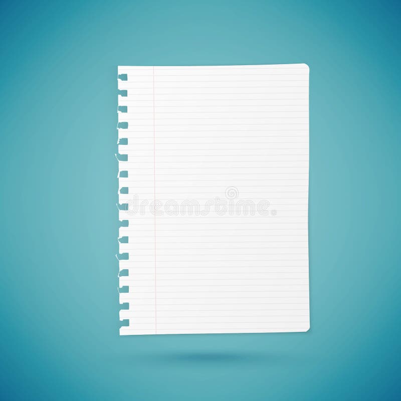 Empty paper sheet. stock illustration. Illustration of page - 53223363