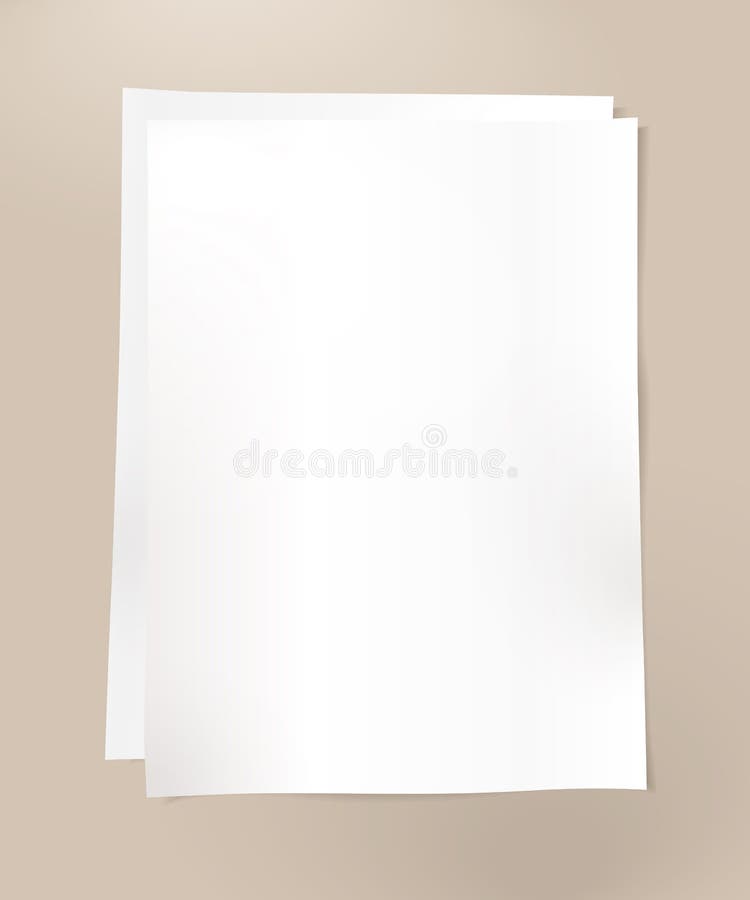 Empty Paper Sheets. - Illustration Stock Vector - Illustration of ...