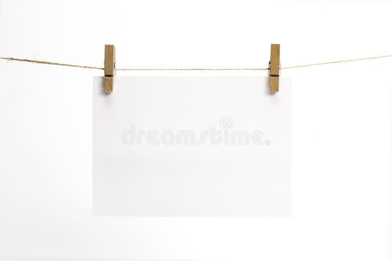 Empty Paper Sheets for Notes, Frames that Hang on a Rope with ...