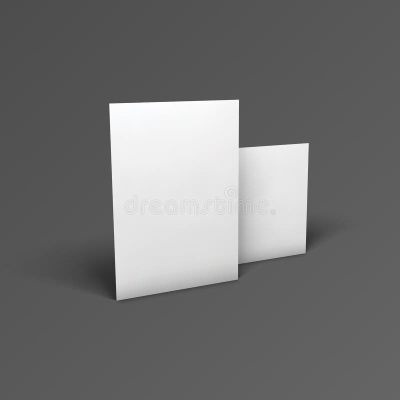 Empty paper sheets. stock vector. Illustration of message - 45808754