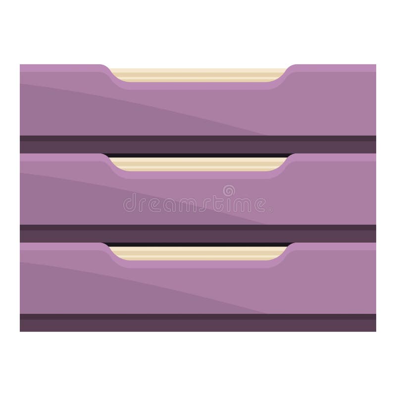 Empty Paper Tray Icon Cartoon Vector. Case Desk Stock Vector ...