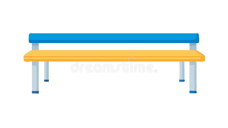 Empty Park Bench Icon Vector, Rest, Public Seating, Relaxation, Urban ...