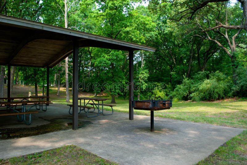 Empty Park Pavilion stock photo. Image of recreation - 25019734