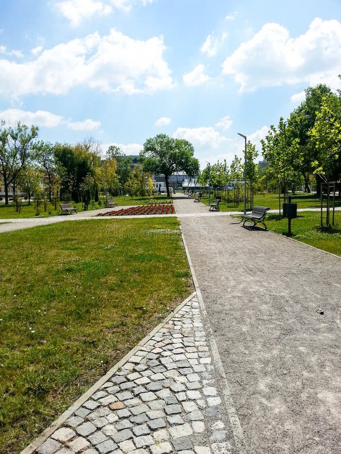 Empty park stock image. Image of construction, exterior - 102373309