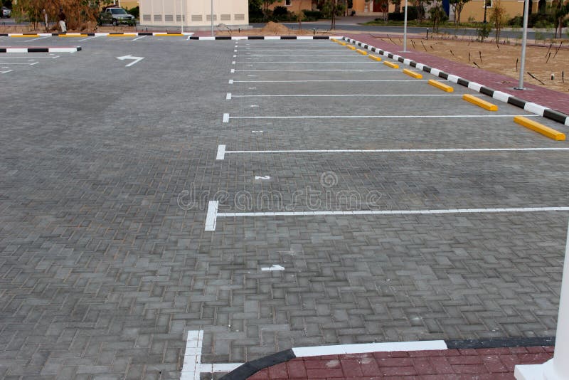 Empty parking area stock photo. Image of landscape, district - 57664598