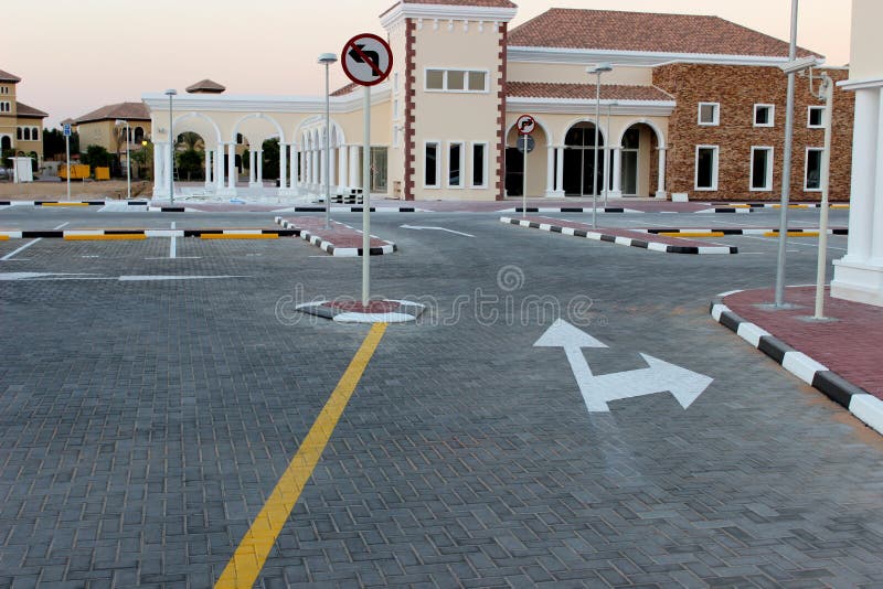 Empty parking area stock image. Image of parking, construction - 57664613