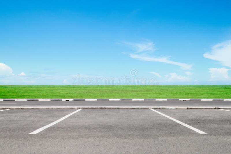 Empty parking area stock image. Image of road, aerial - 55361849