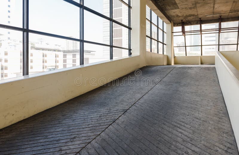 Empty Parking Deck with Ramp Stock Image - Image of tunnel, area: 75017779