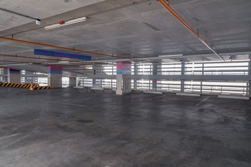 Empty Parking Garage on the Building Stock Photo - Image of empty ...