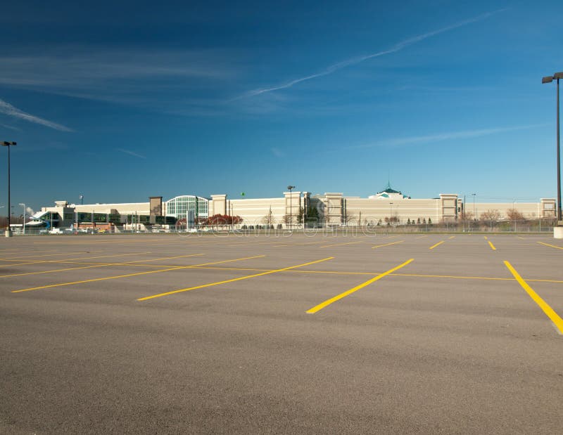 Empty parking lot stock image. Image of stores, parking - 27711265