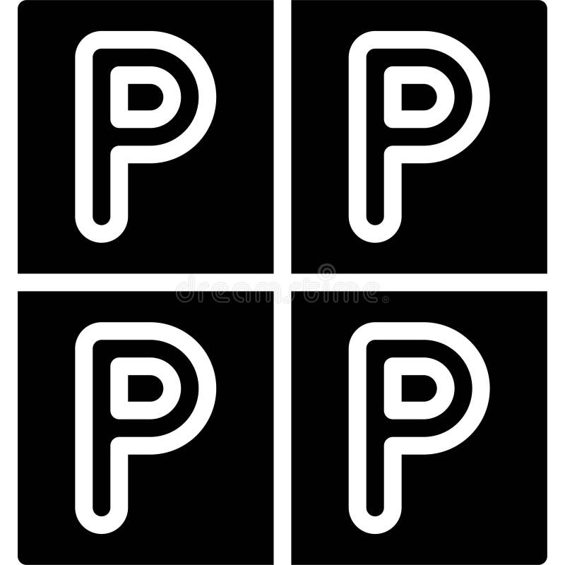 Empty Parking Lot Icon, Parking Lot Related Vector Stock Vector ...