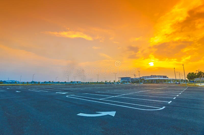 Empty parking lot stock image. Image of indoors, empty - 41099315
