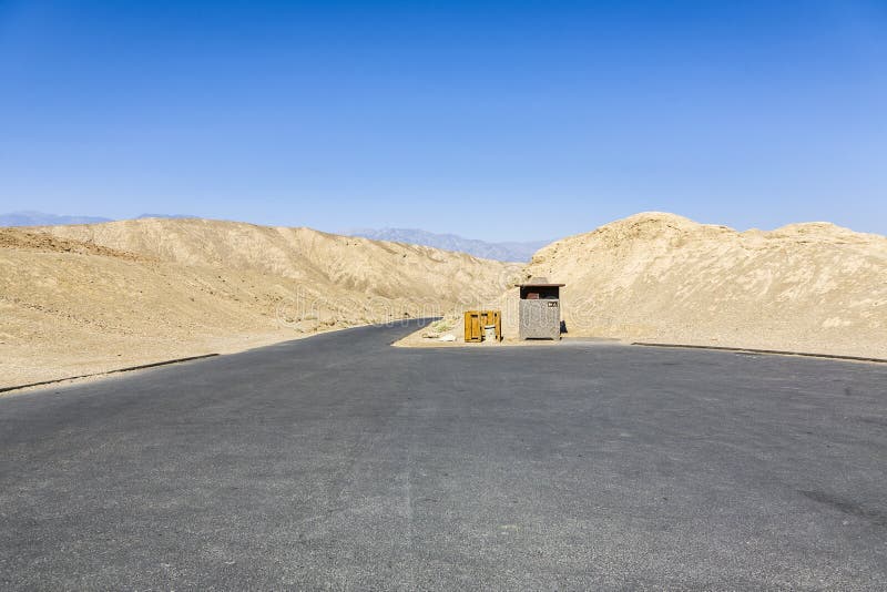 Empty Parking Place at Death Valley Stock Image - Image of valley ...